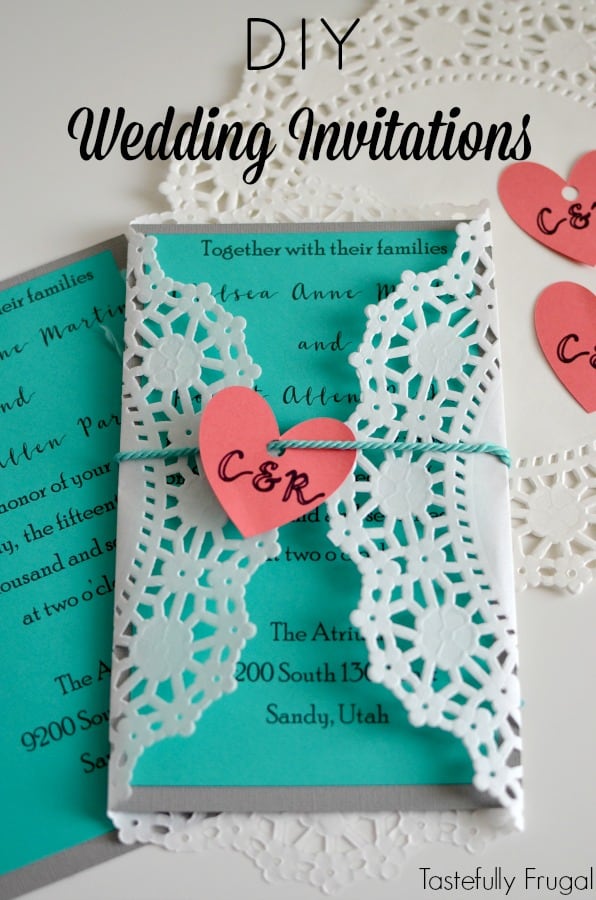 DIY Wedding Invitations With Cricut Tastefully Frugal